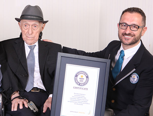 Guinness World Records certifica al señor Israel Kristal como el hombre ...