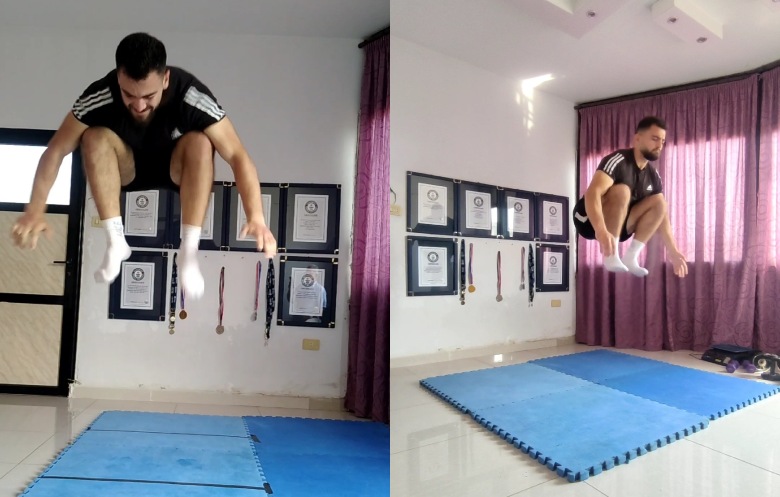 Most tuck jump burpees in 30 seconds (male) | Guinness World Records